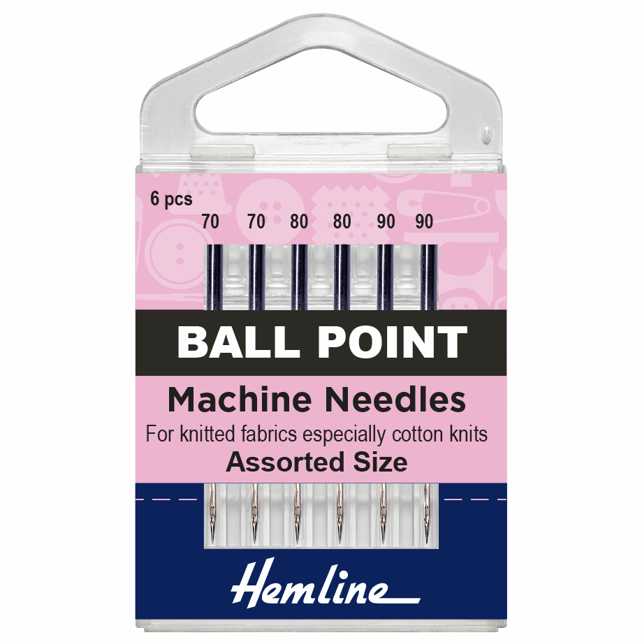 Hemline Sewing Machine Needles Ball Point Assorted H101.99 - Falcon Fabrics