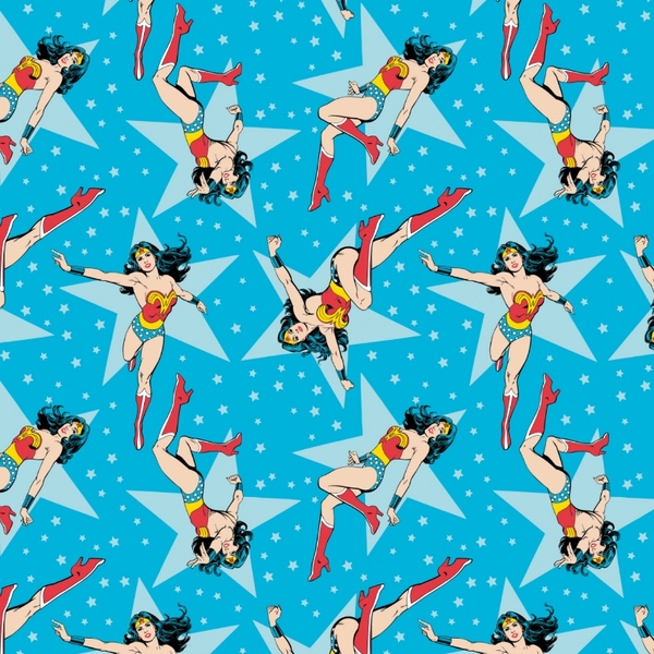 Wonder Woman 100% Cotton - Falcon Fabrics Wonder Woman